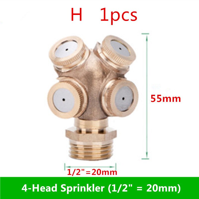Fast 3-Nozzle Misting Sprinkler Brass Misting Spra... – Vicedeal
