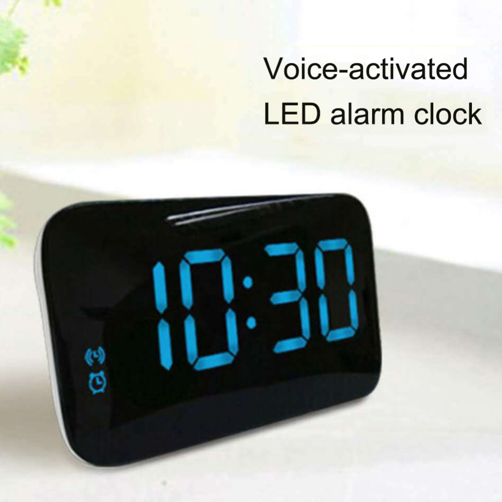 Electric Alarm Clock Digital LED Display Voice Con... – Grandado