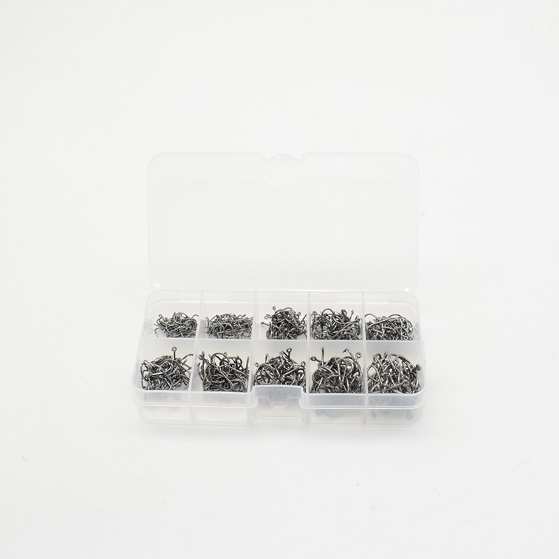 500 pieces fishing hooks 3#-12# fishing hook barbe... – Grandado