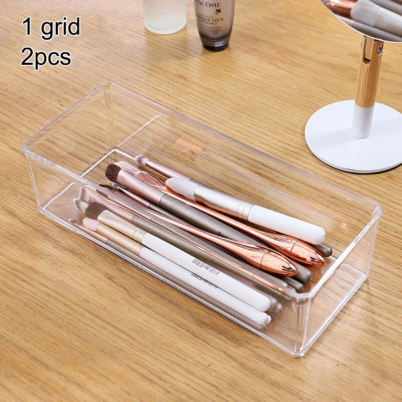 Portable Transparent Makeup Organizer Storage Box ... – Vicedeal