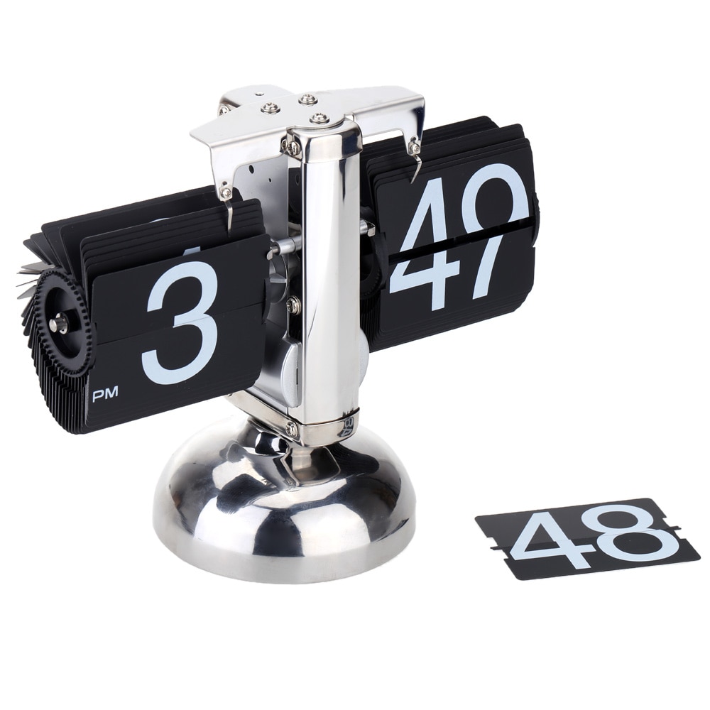Small Scale Table Clock Retro Flip Over Clock Stai... – Grandado