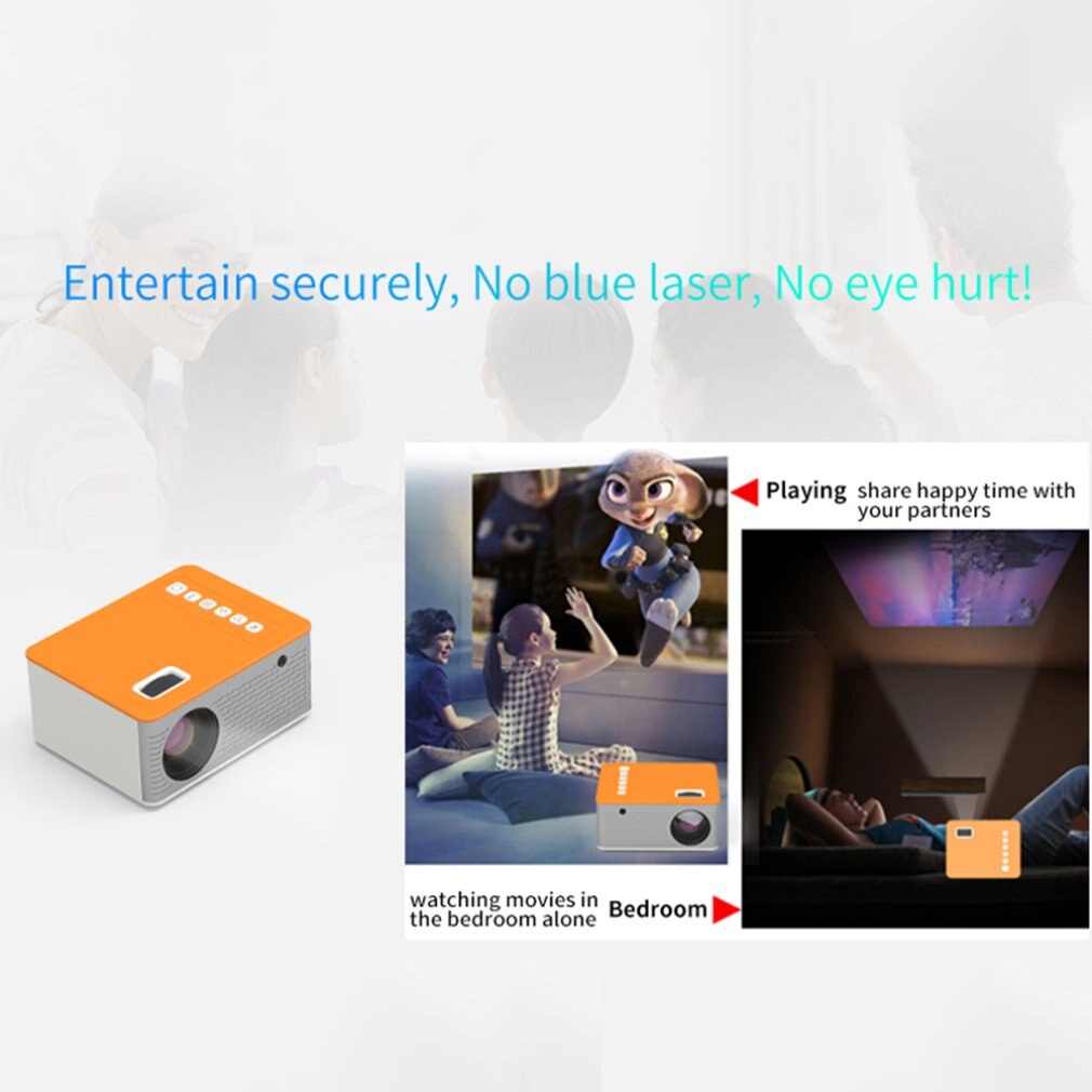 Portable Mini Projector Kids Toy Full Color LED LC... – Grandado