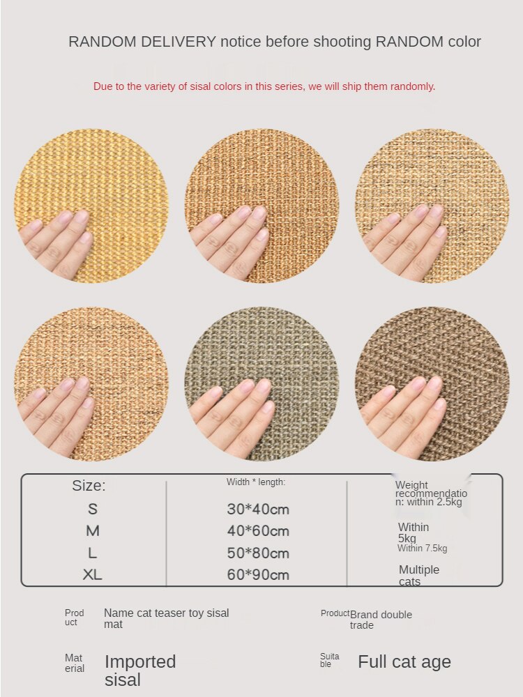 Cat Kitten Scratch Board Pad Sisal Toy Sofa Furnit Vicedeal