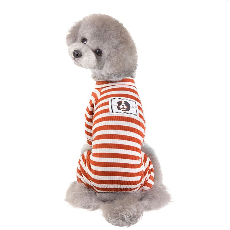 Pet Clothing Dog Clothes Striped Soft Poodle Sprin... – Grandado
