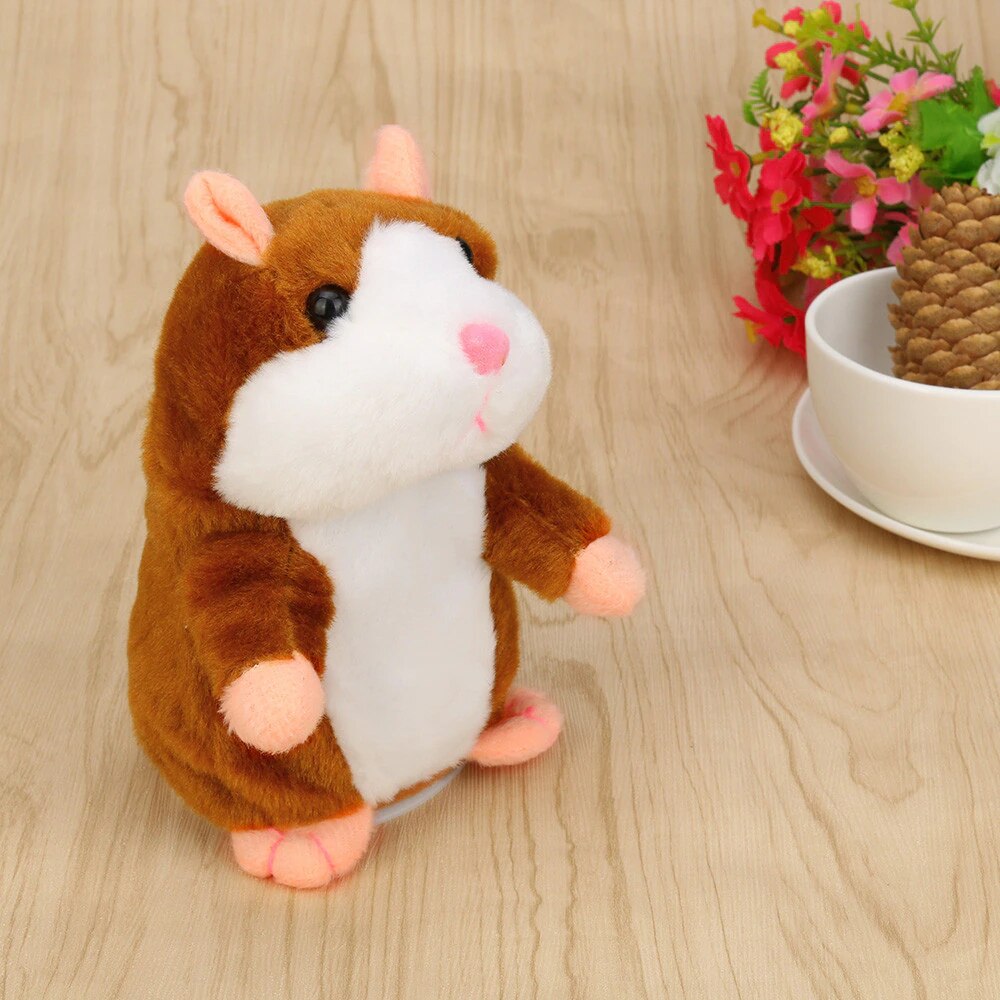 Talking Brown Hamster Repeat Plush Soft Toy Repeat... – Grandado