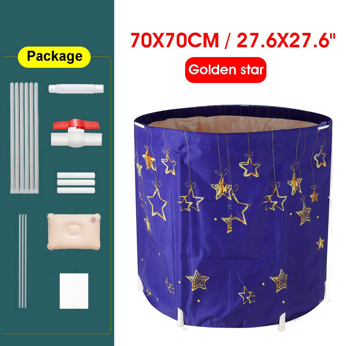 Pvc Stijl Stof Beugel Volwassen Vouwen Bad Vat Hui... – Grandado