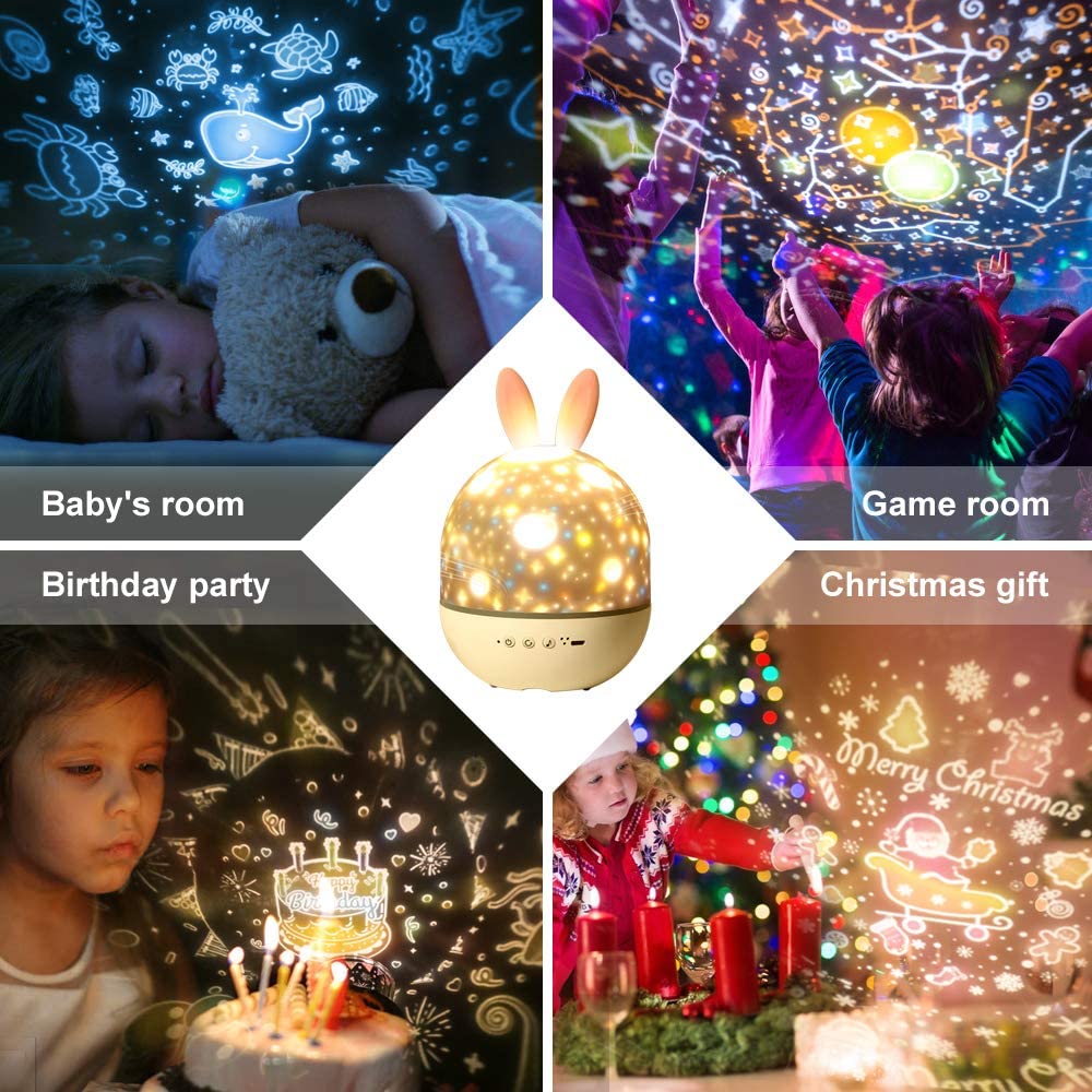 Star Projector Night Light with 8 Kinds of Music &... – Grandado