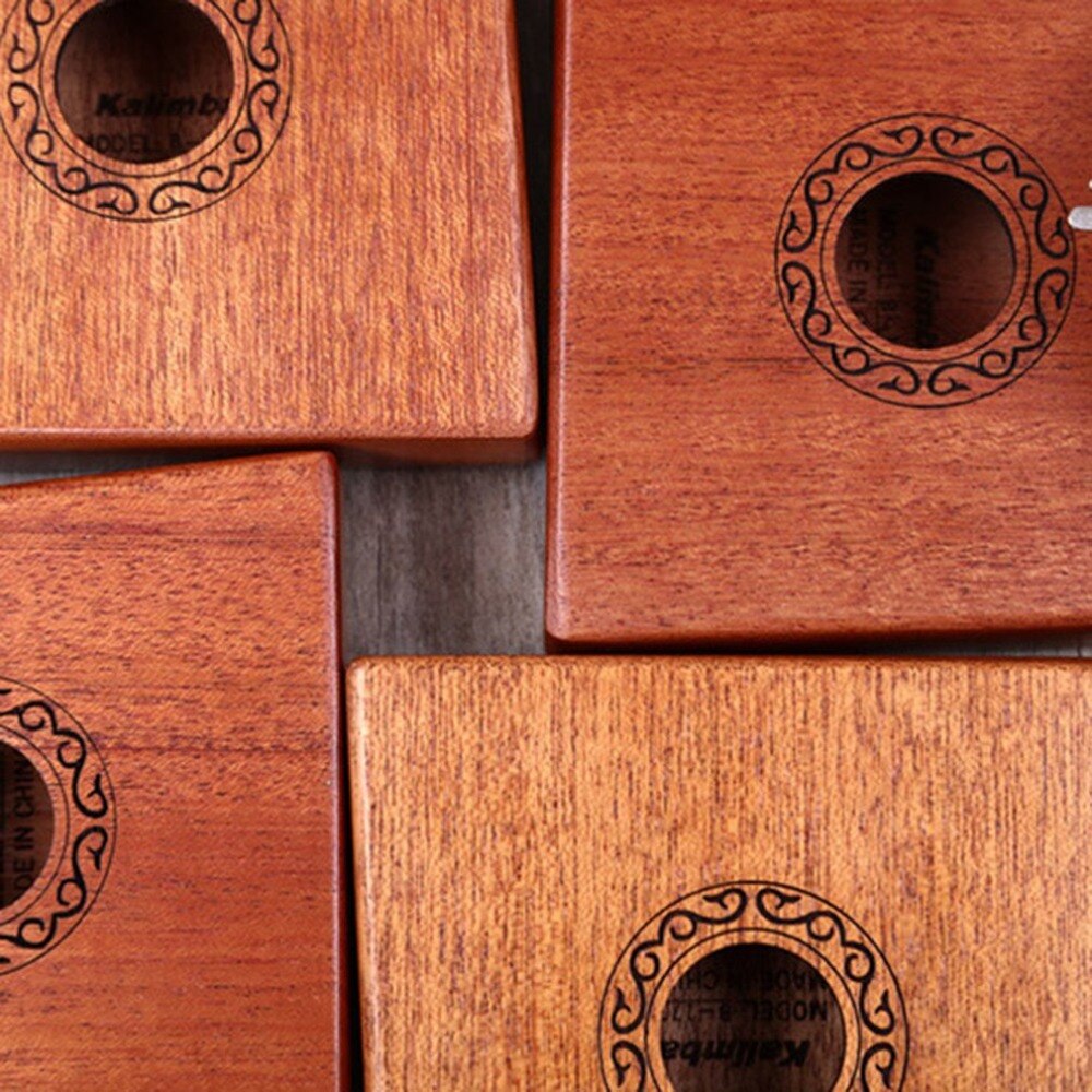 10/17 keys Kalimba African solid Mahogany Acacia T... – Grandado