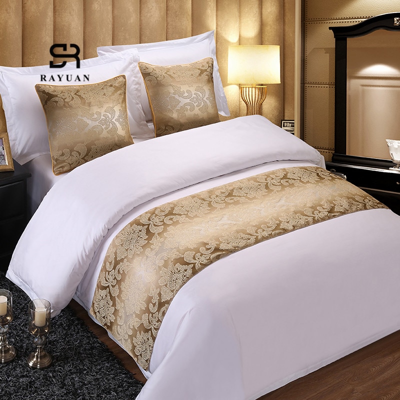 Rayuan Gouden Bloemen Deken Sprei Dubbele Laag Bed... – Vicedeal