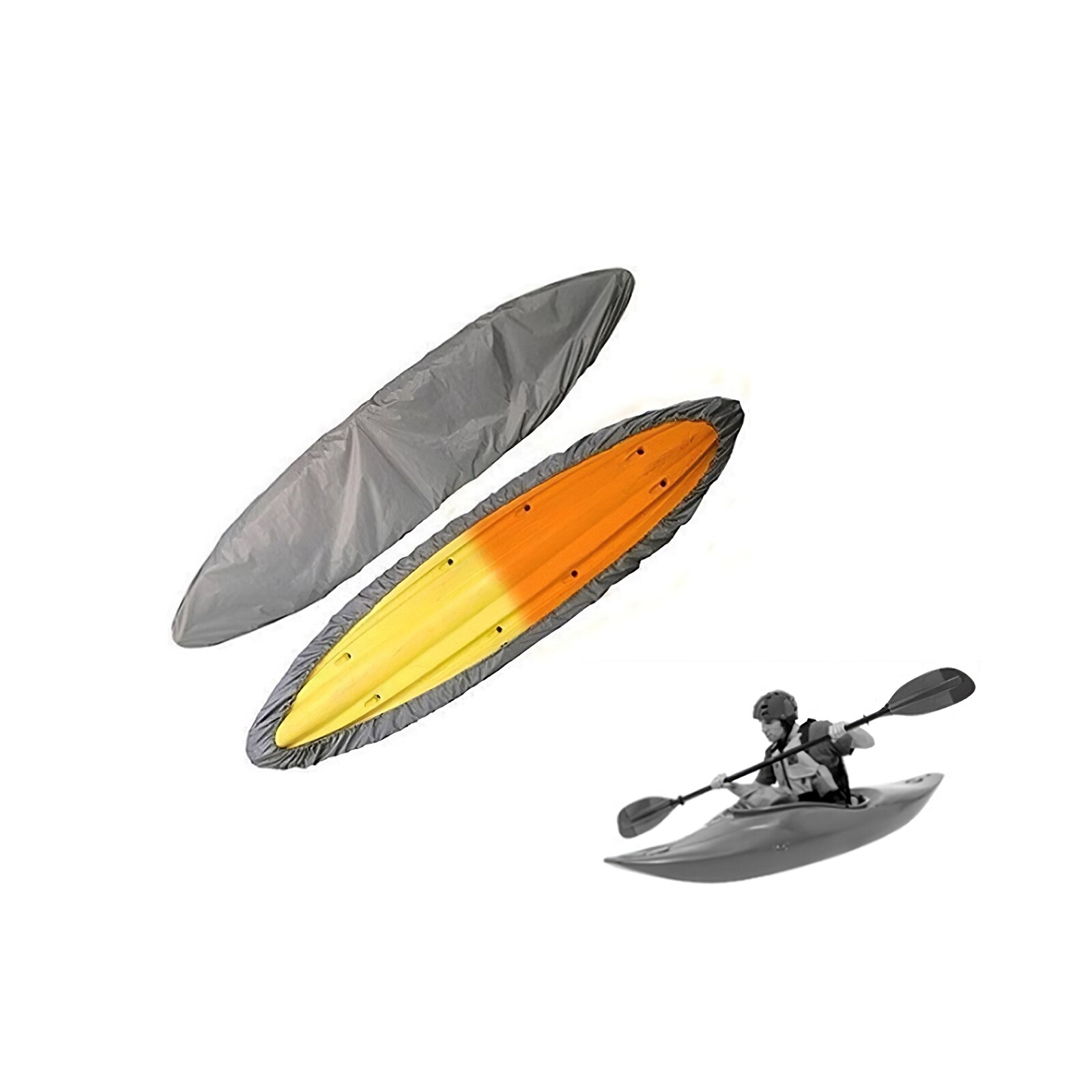 Kayak Cover Waterproof Kayak Boat Resistant UV Dus... – Grandado
