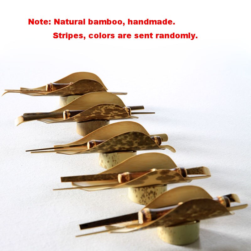 Natural Mottled Bamboo Handmade Chahe Teaspoon Tea... – Grandado