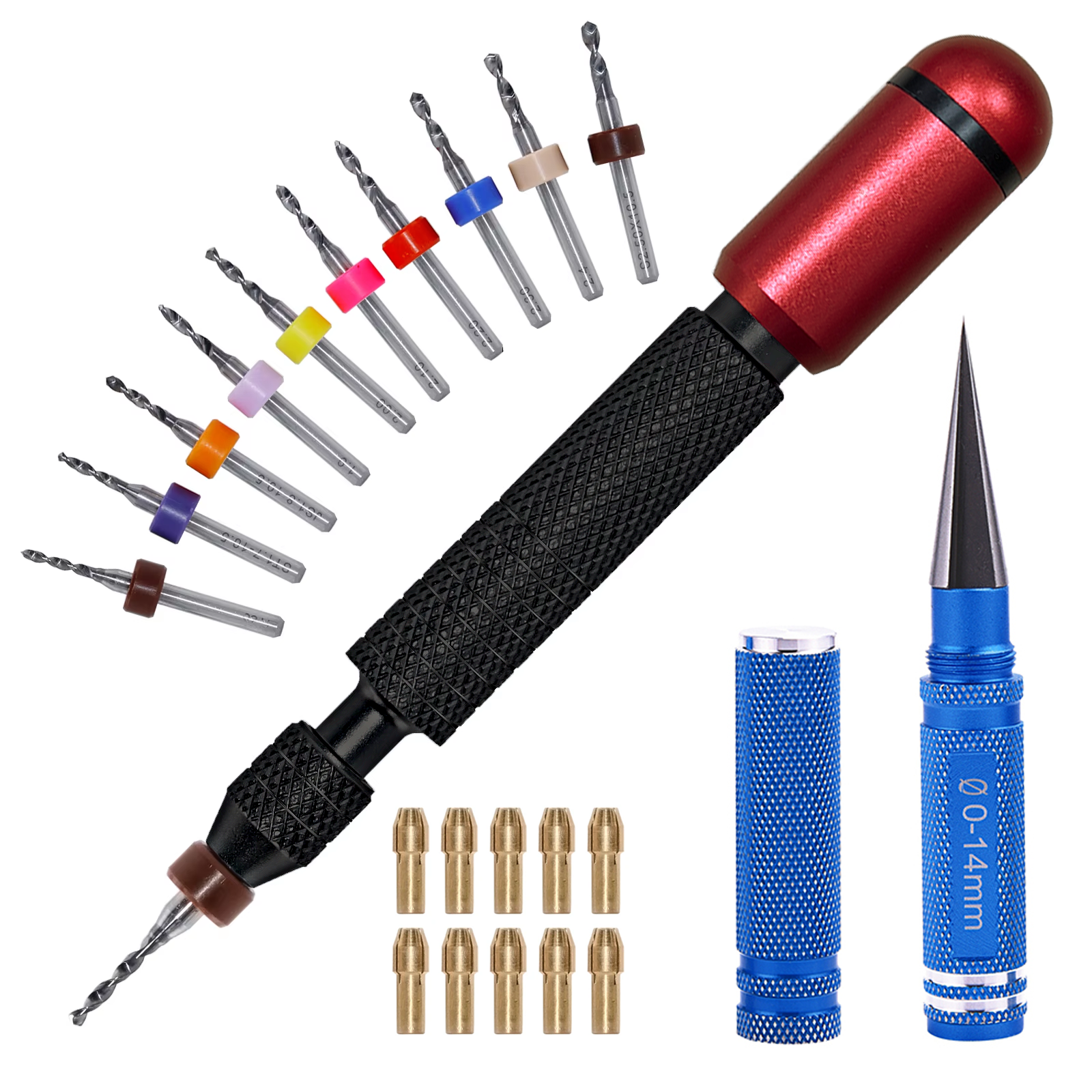 Black Red Needle Vise Set Pressurized Hand Twist D... – Grandado