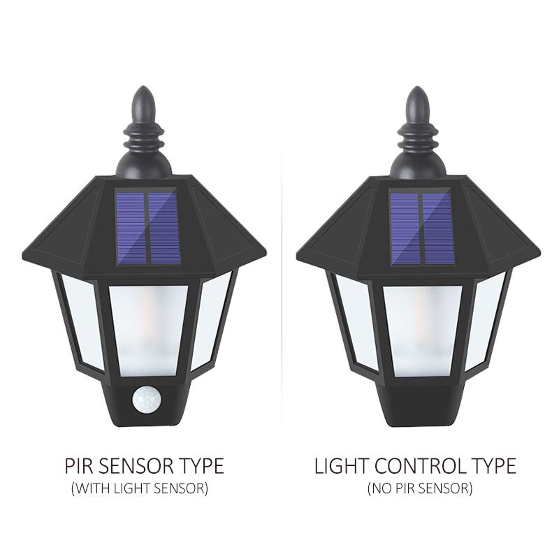 Twee Modi Solar Tuin Vlam Licht Led Sensor Wandlam... – Grandado