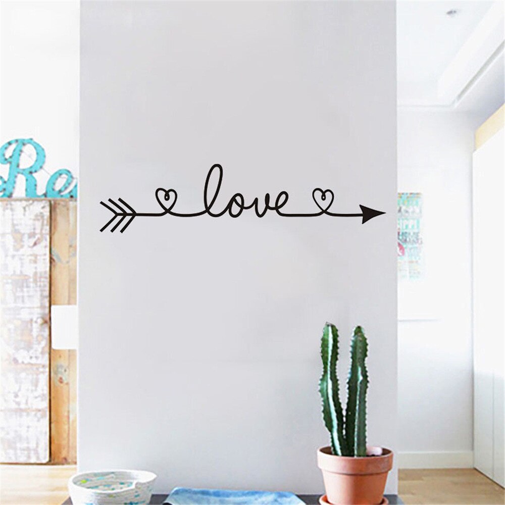 LOVE arrow Window glass sticker DIY Family Home Wa... – Vicedeal