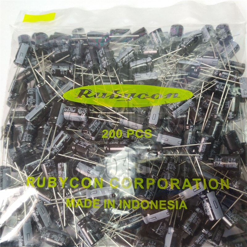 50 stk /100 stk rubycon px 470uf 16v 8 x 11.5mm e... – Vicedeal
