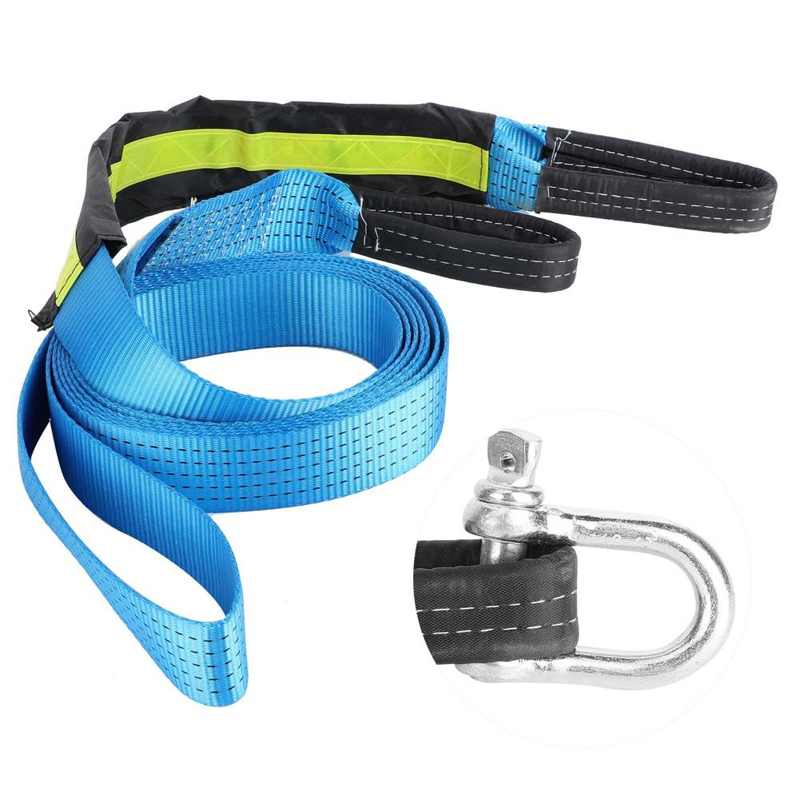 tow strap Car tools 5m/16.4ft Recovery Tow Strap K... – Grandado