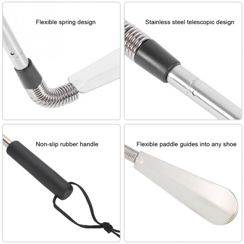 Telescopic Spring Shoe Horn Shoe Accessory Stainle... – Grandado
