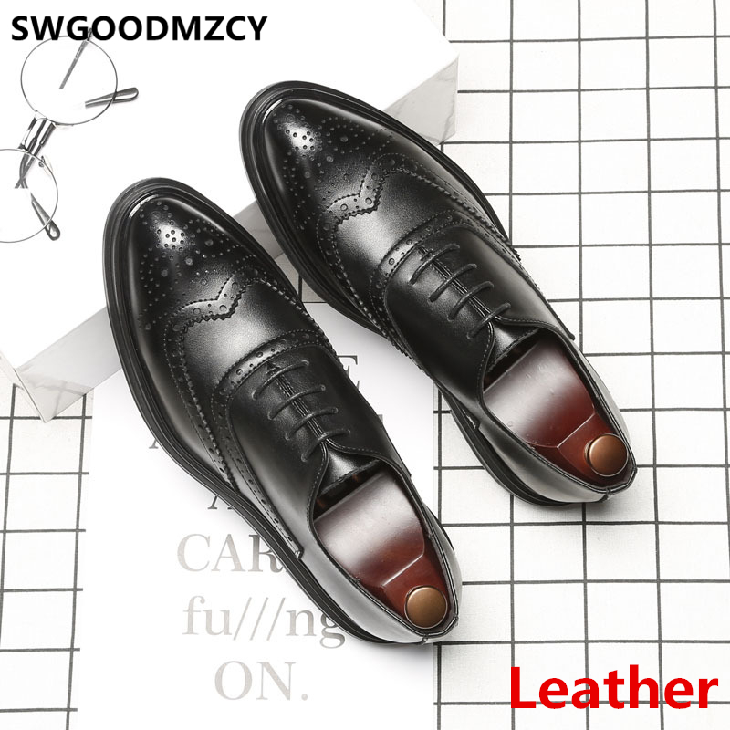Brogue Shoes Men Classic Italian Brand Party Shoes... – Grandado