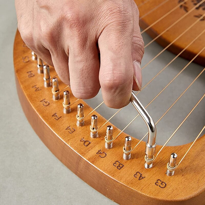 ZANi Lyre Harp,16 Metal Strings Harp Mahogany Crow... – Grandado