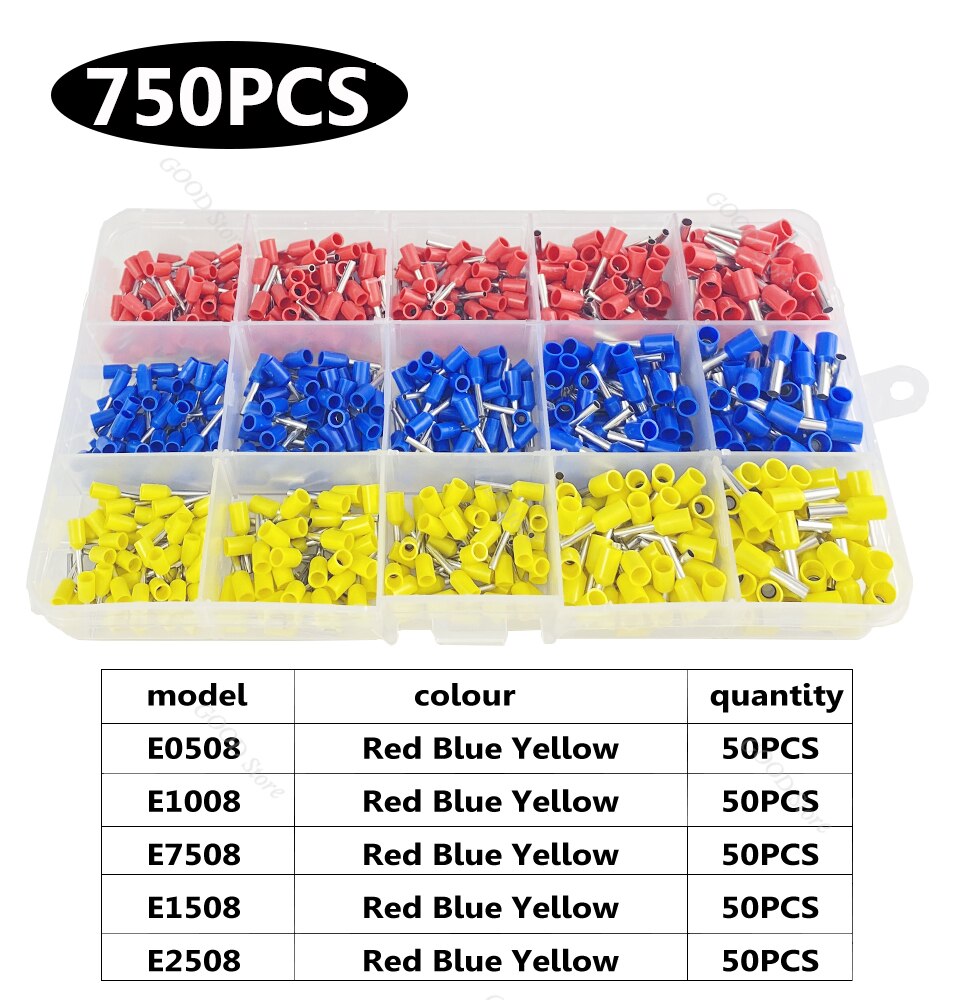 150/750PCS Wire Connector Terminator Crimp Termina... – Vicedeal