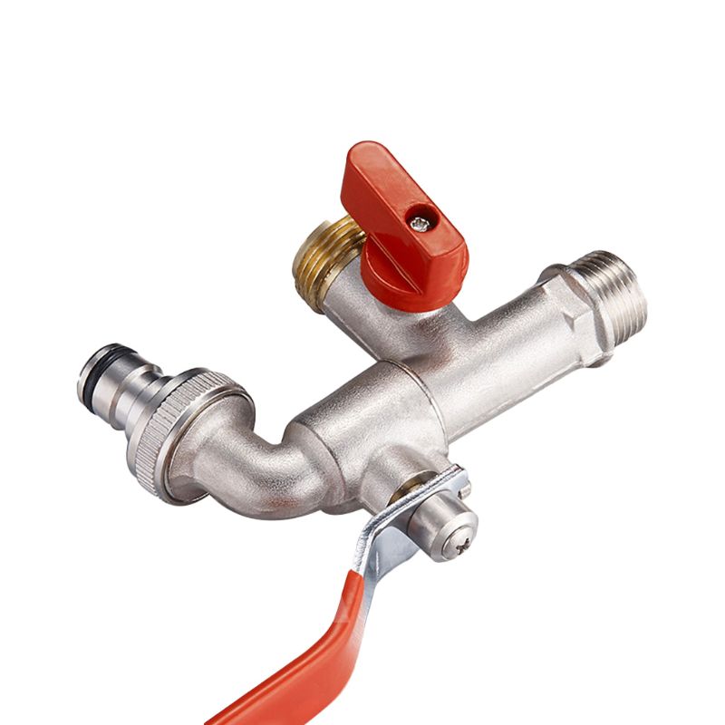 90 Degree Double Valve Water Tap Durable Brass Fau... – Vicedeal