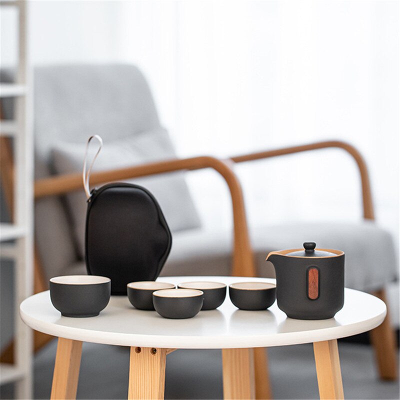 Chinese Travel Kung Fu Tea Set Ceramic Portable Te... – Grandado