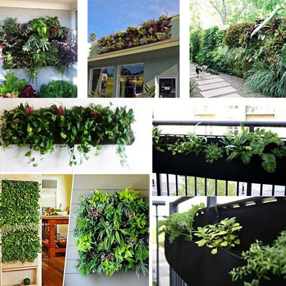 Muur Opknoping Planten Zakken Tuin Verticale Plant... – Grandado