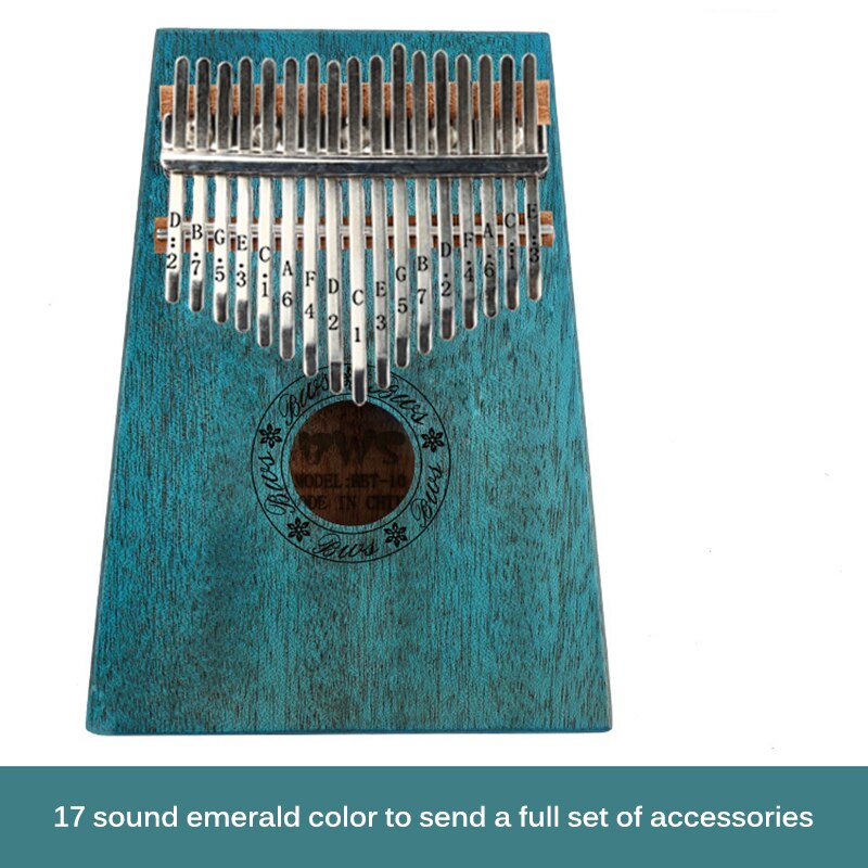 kalimba 17 key mahogany thumb piano mbira musical ... – Grandado