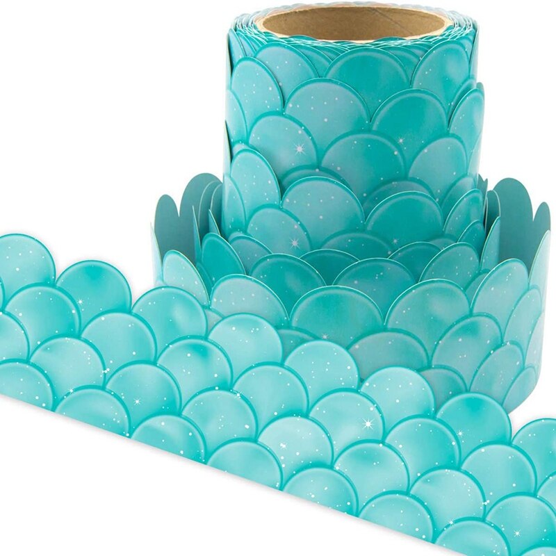 -20M Ombre Scallops Bulletin Board Borders Rainbow... – Grandado