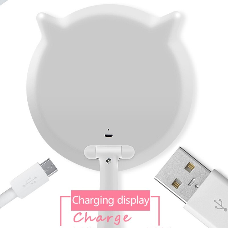 LED Light Pet Smart Charging Desktop Mirror Touch ... – Vicedeal