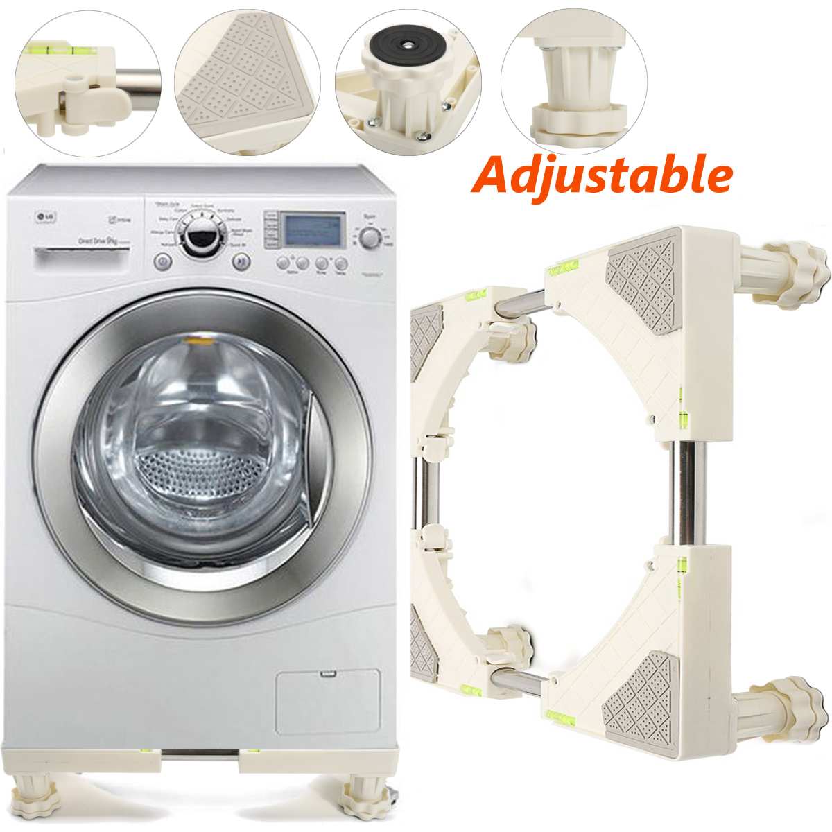 Adjustable D-mount refrigerator fridge floor stand... – Grandado