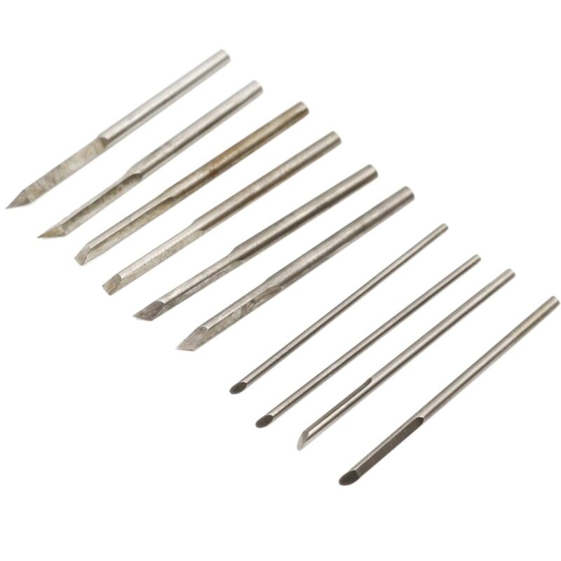 10pcs/set Handmade Olive Wood Carving Blade Knife ... – Grandado