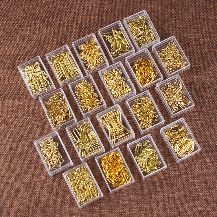Golden Special Clip Gold Pin Lovely Paper Clip Boo... – Vicedeal