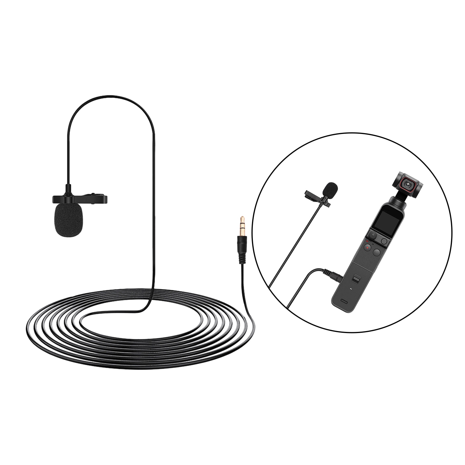 Clip-on Lavalier Lapel Microphone Hands Free Conde... – Vicedeal