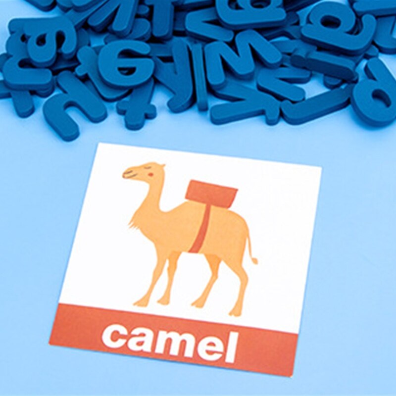 Wooden Letters Matching Cognitive Card Set 3D ABC ... – Grandado