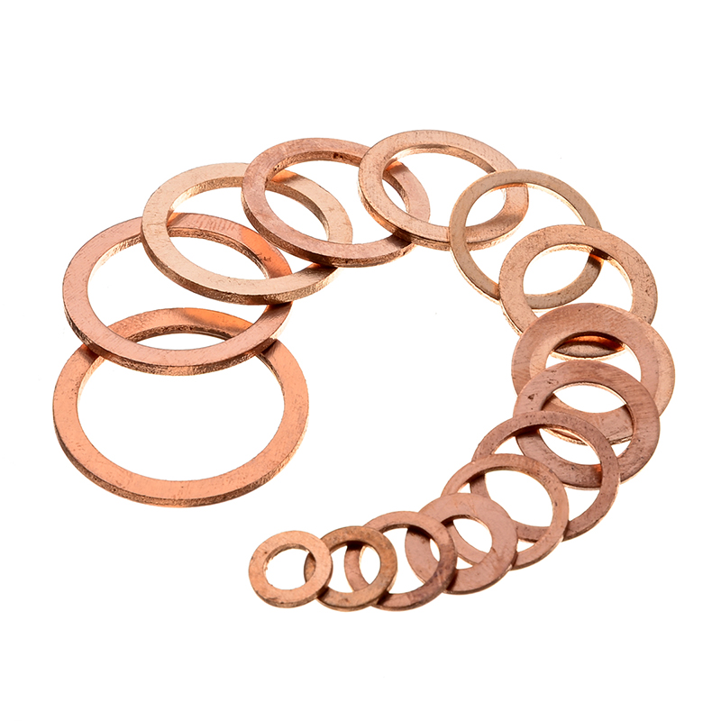 150PCS Solid Copper Crush Washers Kit 15Sizes Asso... – Vicedeal