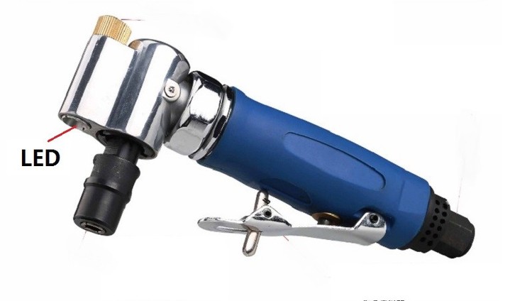 1/4 "Pneumatische LED Hoek air Slijper, 90 Gr... – Vicedeal