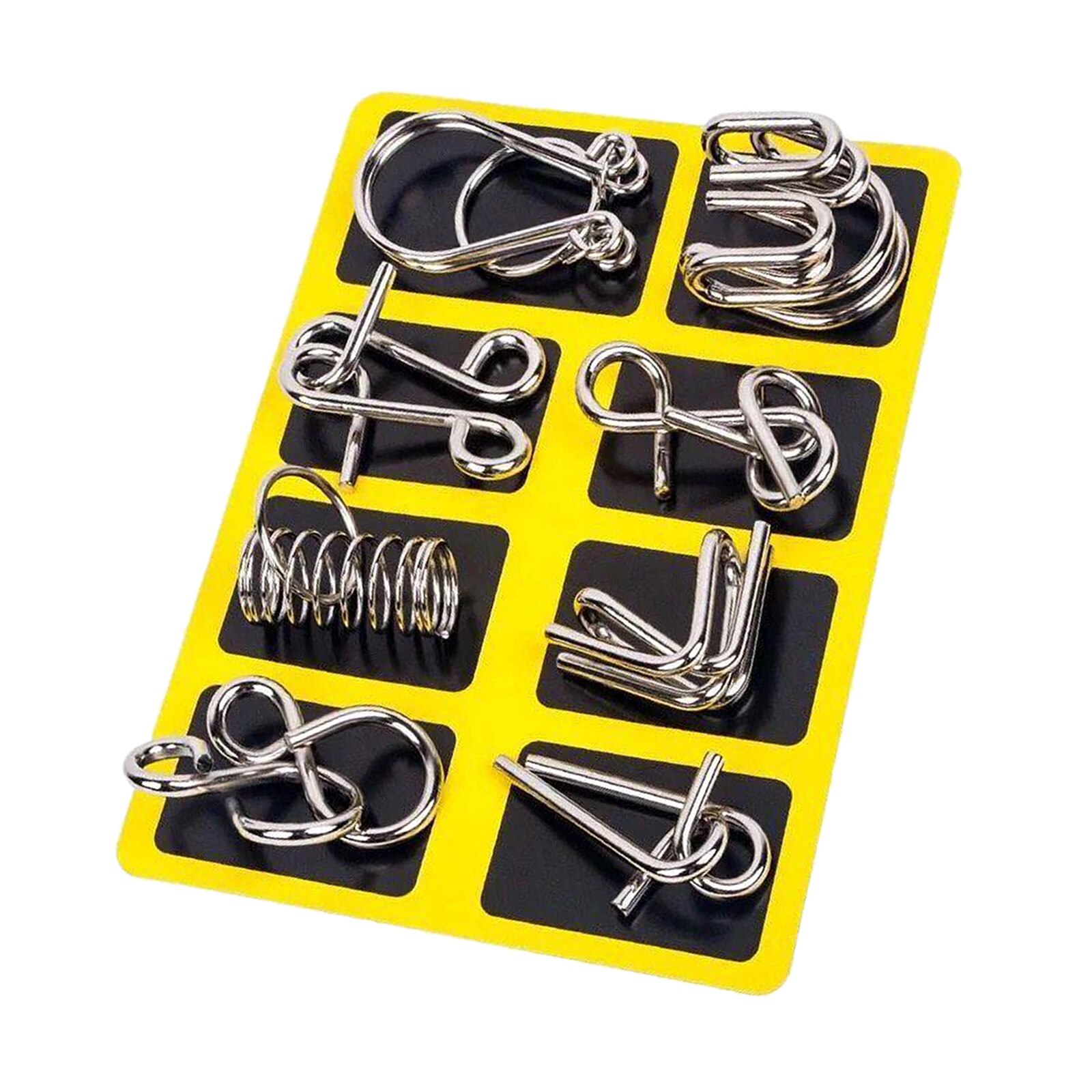 Metal Wire Puzzles Brain Teaser Game Challenge Dis... – Grandado