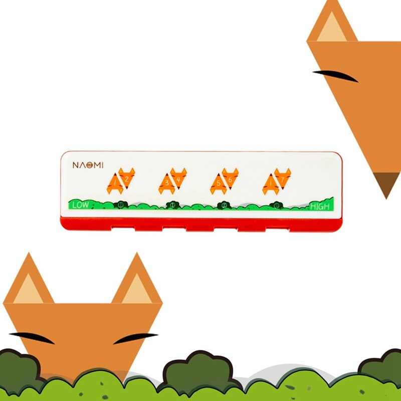 NAOMI Fuchs Key von C Einreihige 4 Löcher Mundharm... – Grandado