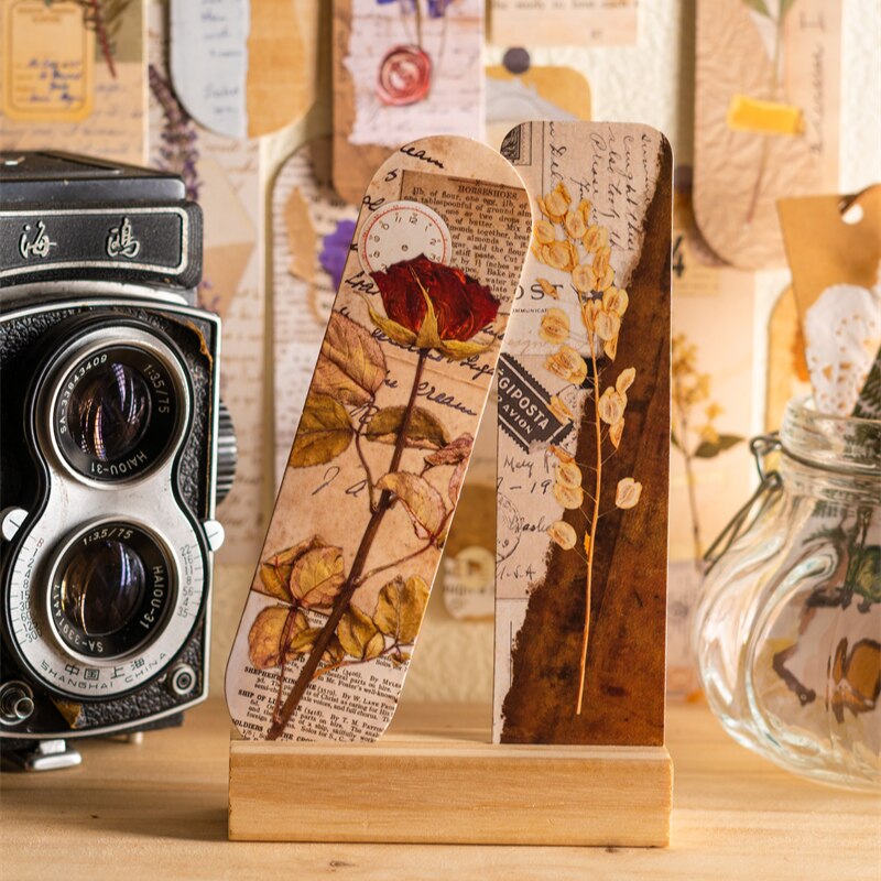 30pcs Leaf Collection Bookmark Set Vintage Hand Ma... – Grandado