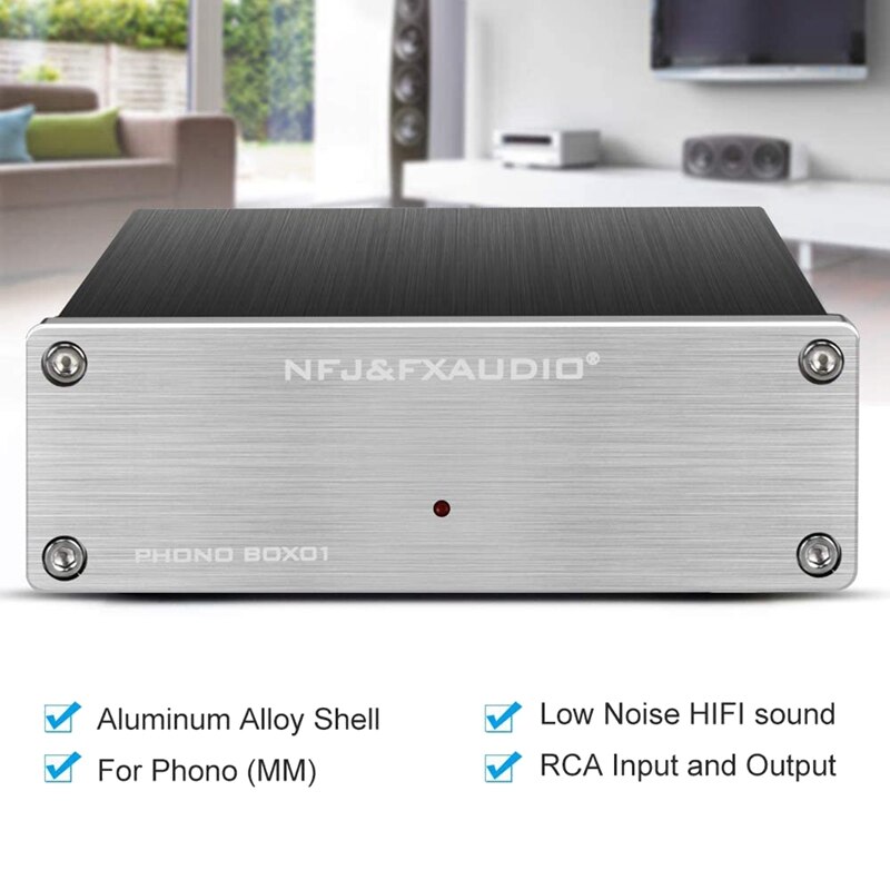 FX-AUDIO- Box 01 Phono Voorversterker Rca Input Ou... – Grandado