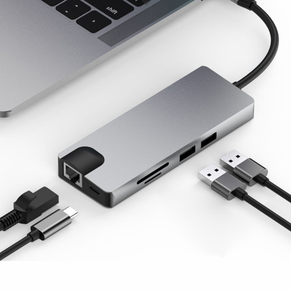 9 in 1 Type-C to HDMI docking station Dual monitor... – Grandado