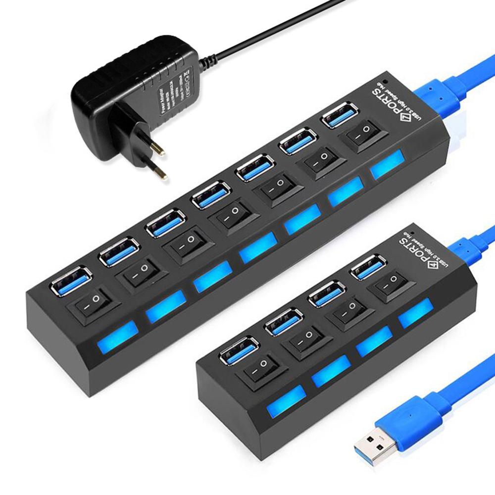 NEUE USB 3,0 HUB 2,0 HUB Multi USB Splitter 4/7 Po... – Vicedeal