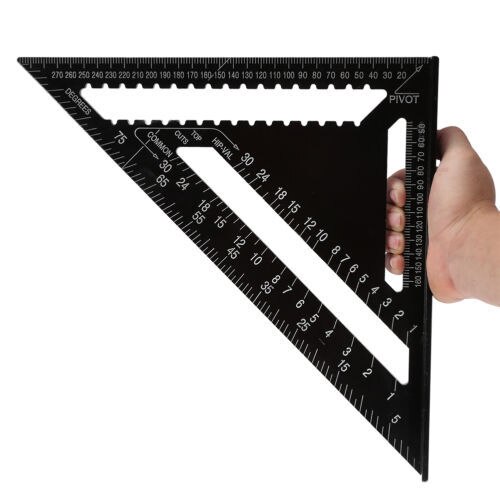 JUSTINLAU 43X30X30cm Angle Ruler 12 inch Metric Al... – Grandado