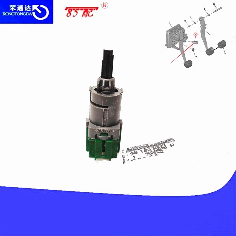 Brake Pedal Contact Switch 9818232580 FOR PEUGEOT ... – Vicedeal