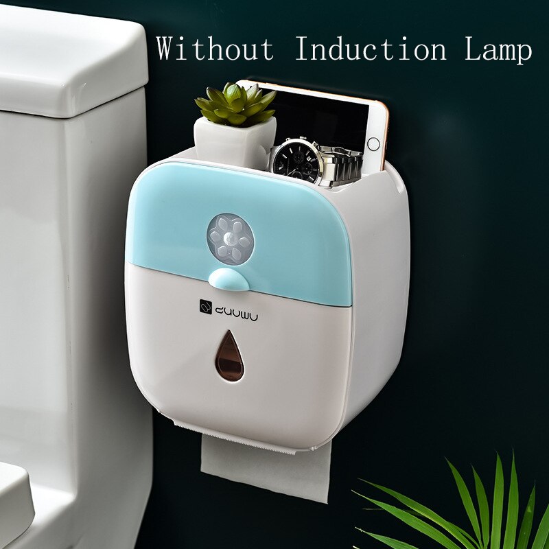 Wall Mounted Waterproof Tissue Holder Box With Hum... – Grandado