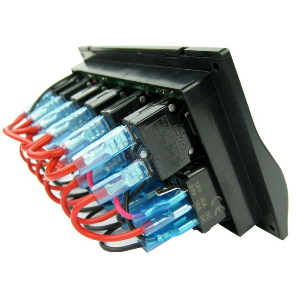 6 Gang Waterdicht Boot Rocker Switch Panel Marine ... – Vicedeal