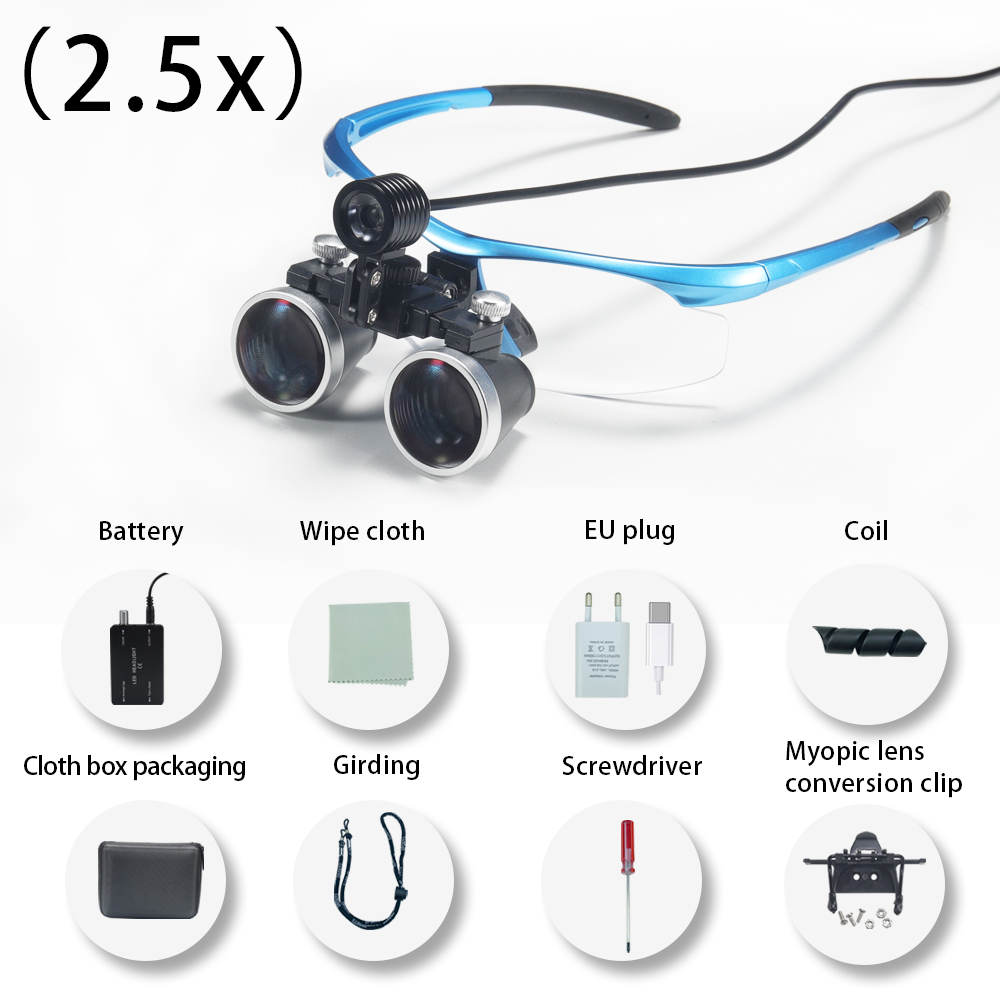 Dentistry Binocular Magnifier 2.5X 3.5X Ultra-ligh... – Vicedeal