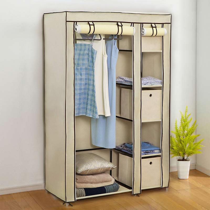Cloth Wardrobe Cabinet Storage Fabric Closet Foldi... – Grandado