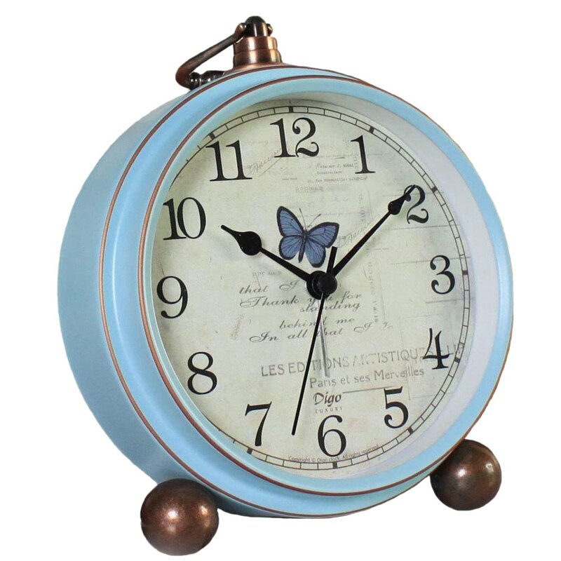 Digo Small Retro Alarm Clock Battery Silent Non-Ti... – Vicedeal